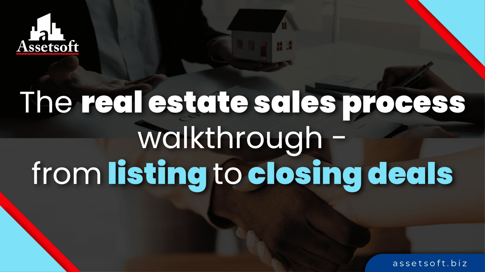 The Real Estate Sales Process Walkthrough - from listing to closing ...